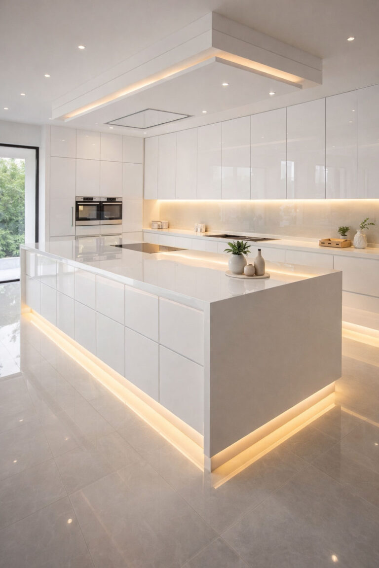 Designing a High-End Kitchen Island with LED Strip Lighting: Step-by ...